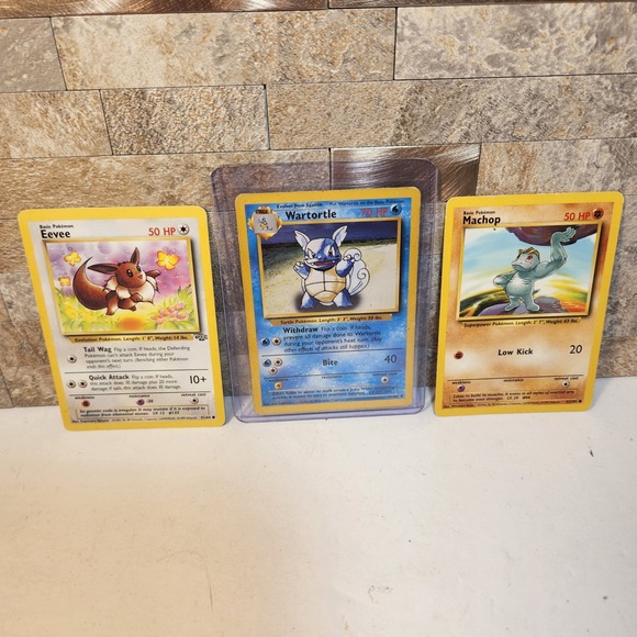 Nintendo | Toys | Pokemon Card Lot Eevee Jungle 564 Wartortle 4212 ...